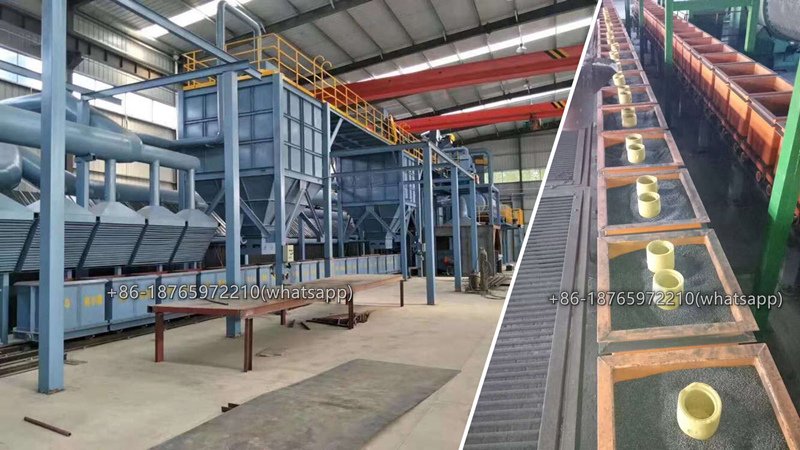 Shell Mould Casting Line: Steel Shot Filling Shell Molding Process ...