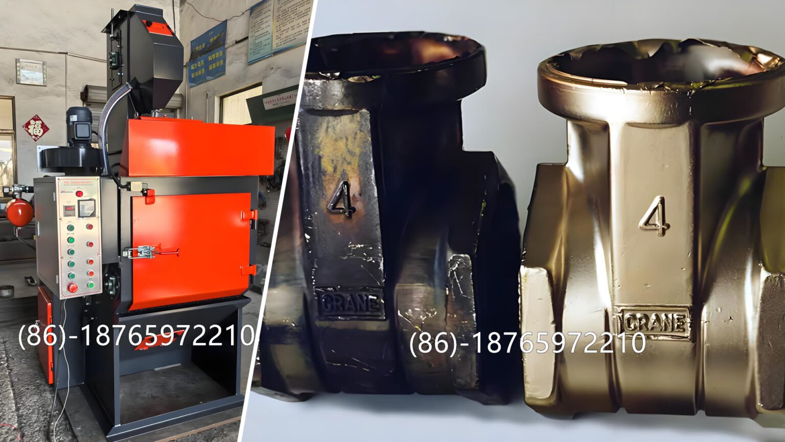 Tumble Shot Blast Machine: Efficiency Brass Castings Surface Treatment ...